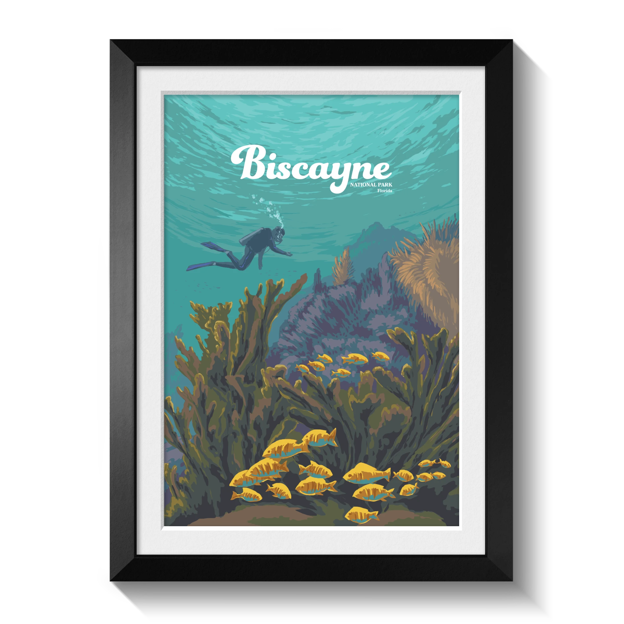 Biscayne National Park Travel Poster – Bucket List Prints