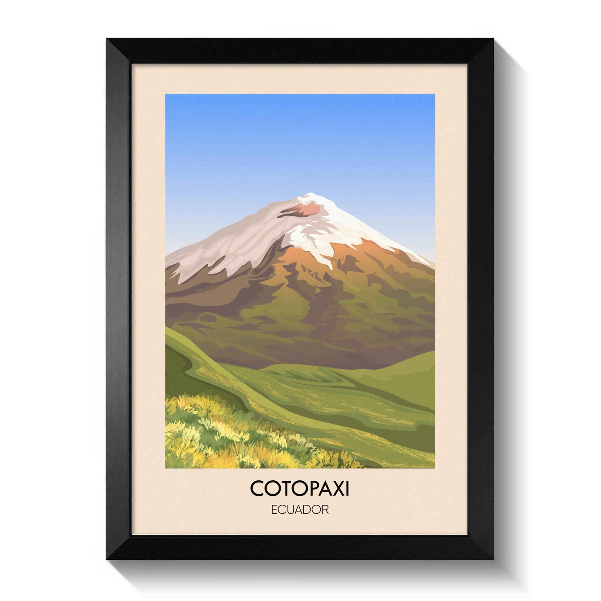 Cotopaxi Mountain Ecuador Poster – Bucket List Prints
