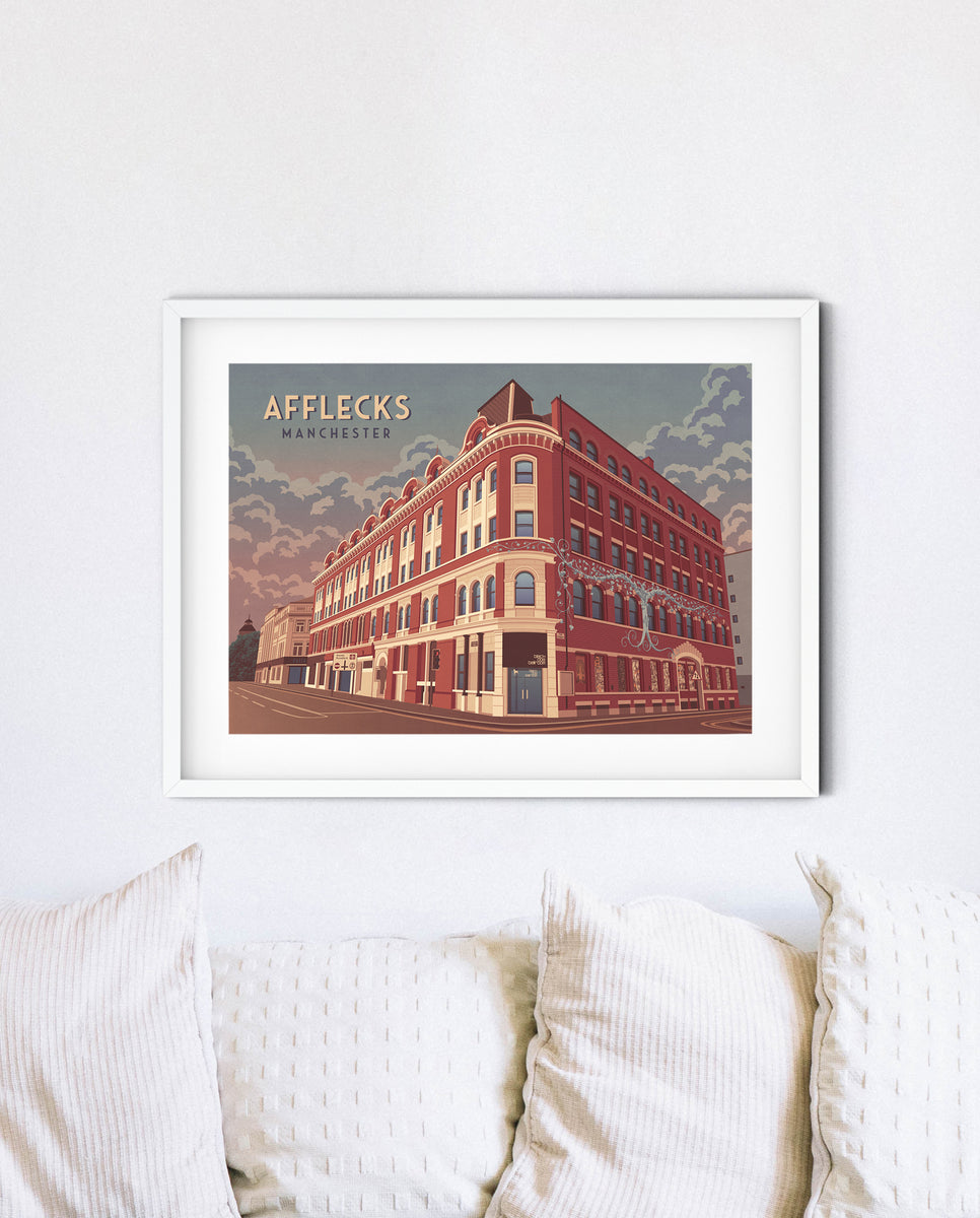 Afflecks Manchester Travel Poster – Bucket List Prints