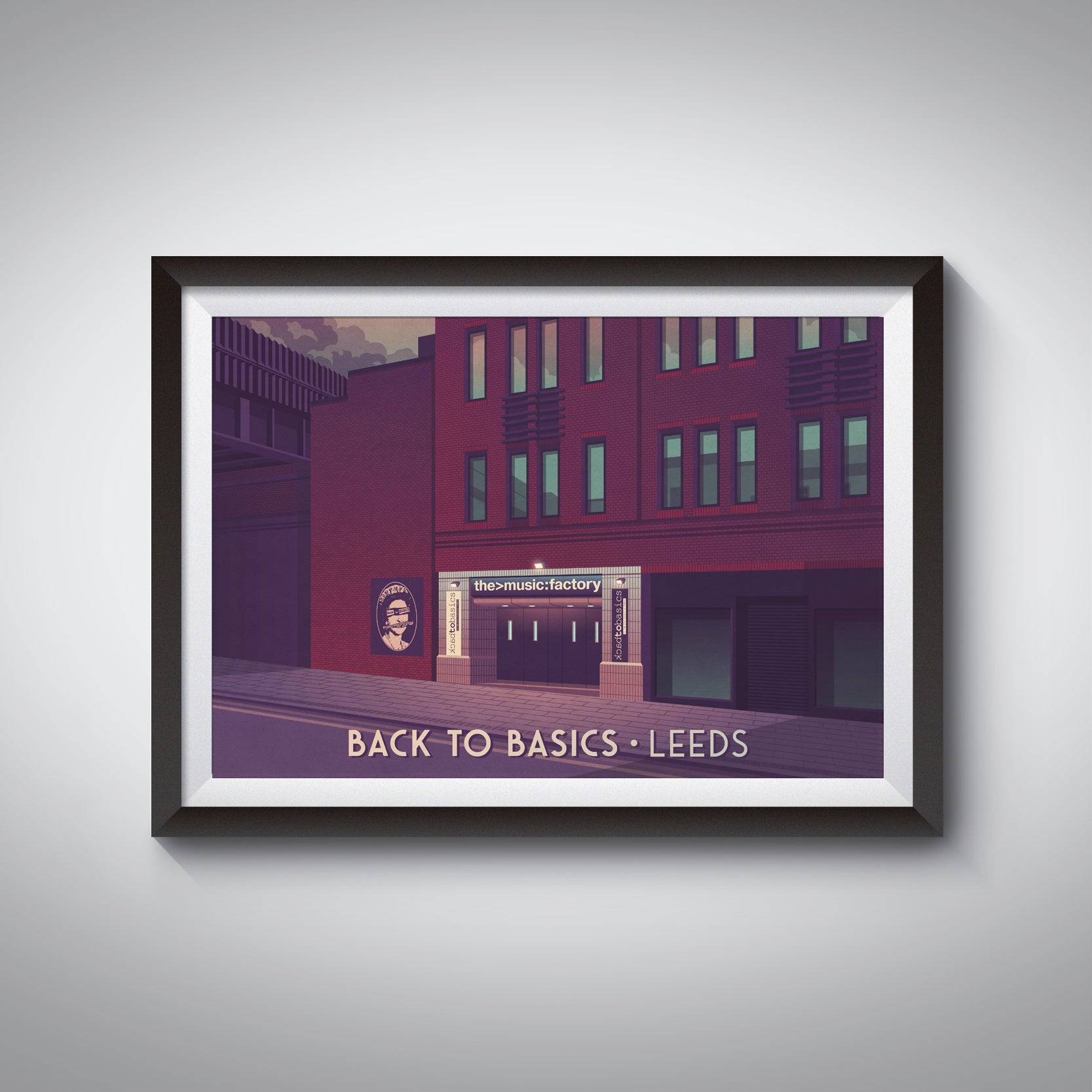 Back to Basics Club Leeds Poster – Bucket List Prints