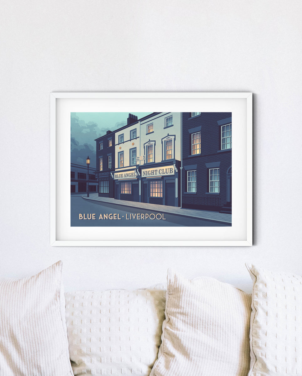 Blue Angel Nightclub The Raz Liverpool Poster – Bucket List Prints