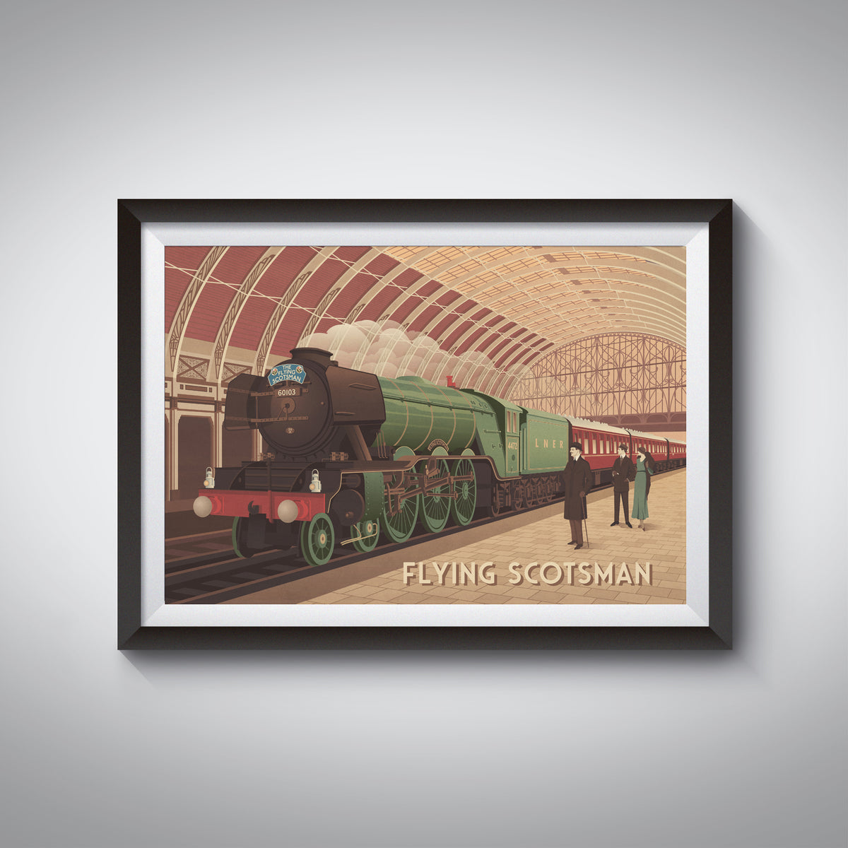 Flying Scotsman Travel Poster – Bucket List Prints