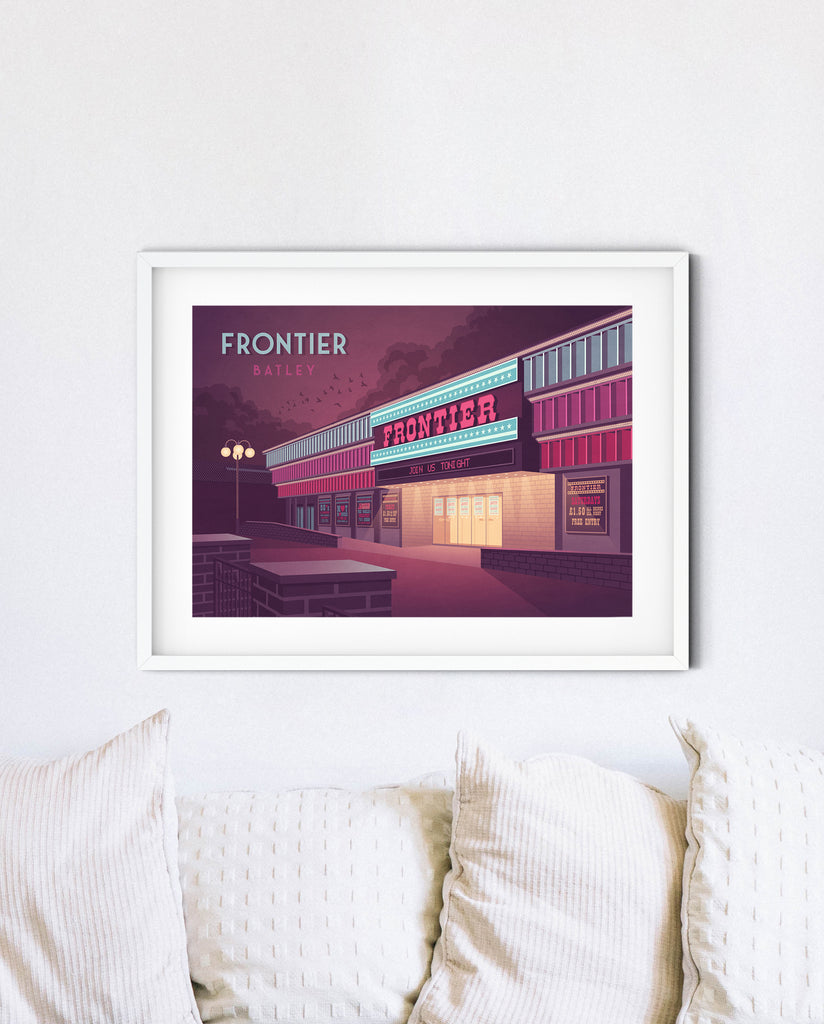 Frontier Nightclub Batley Poster – Bucket List Prints