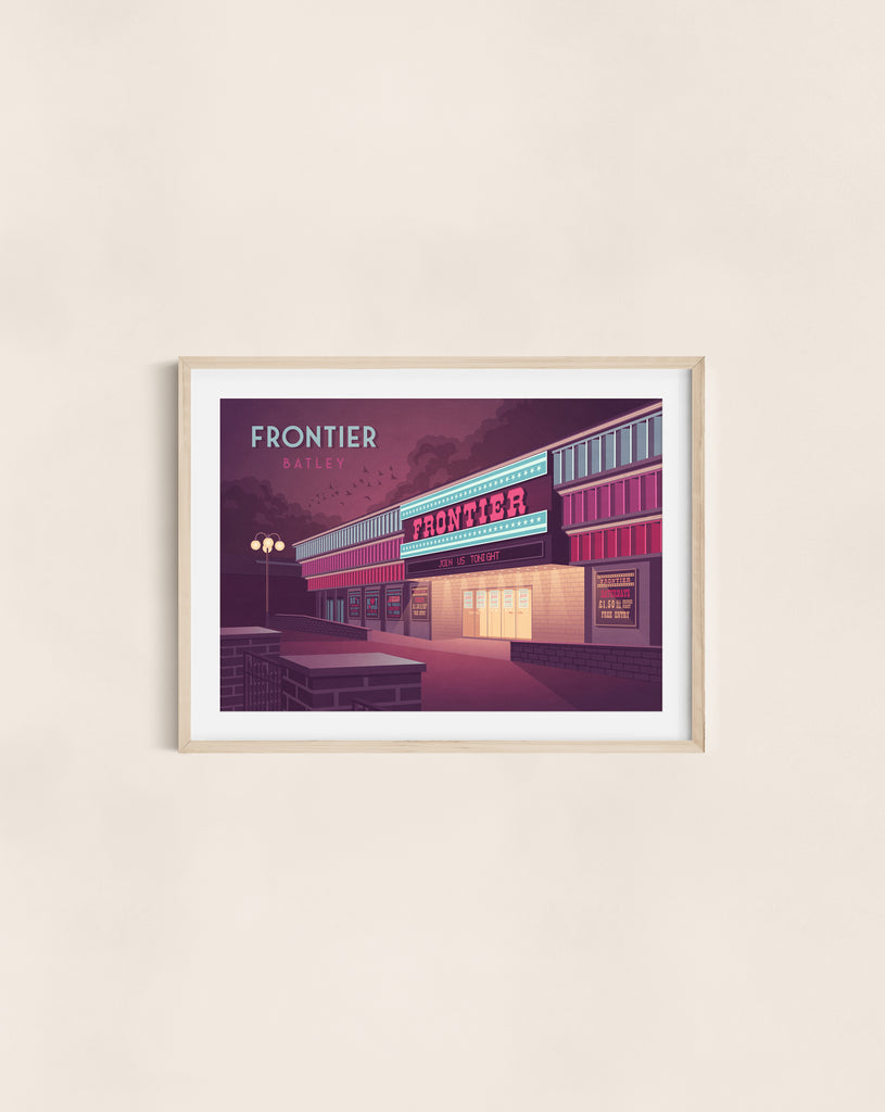 Frontier Nightclub Batley Poster – Bucket List Prints