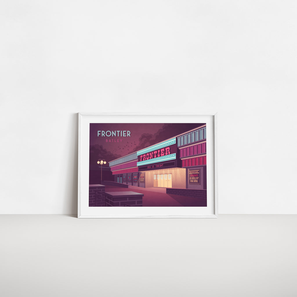Frontier Nightclub Batley Poster – Bucket List Prints