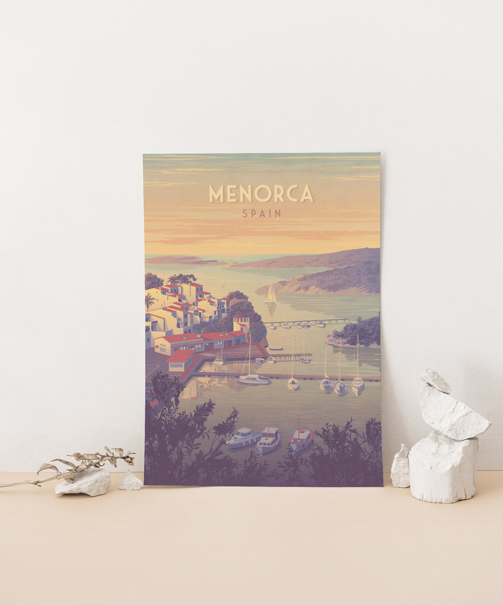 Menorca Spain Travel Poster – Bucket List Prints