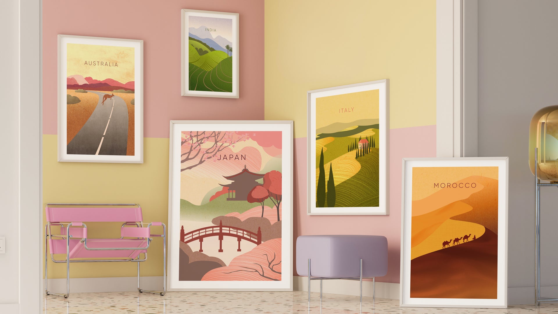Minimalist Travel Posters | Simple Travel Prints | Scandi Wall Art ...