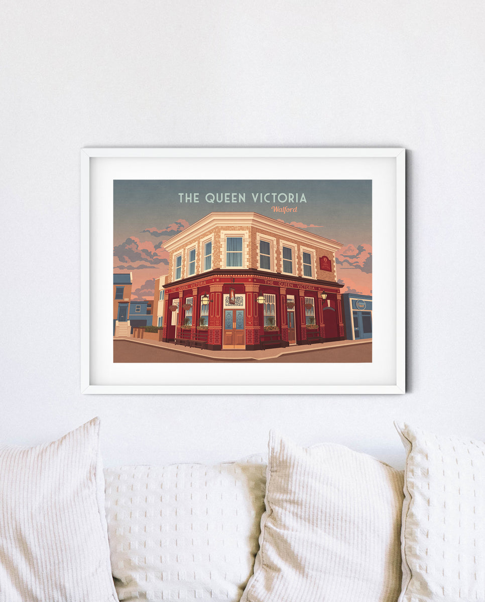 The Queen Vic Pub Walford London Poster – Bucket List Prints