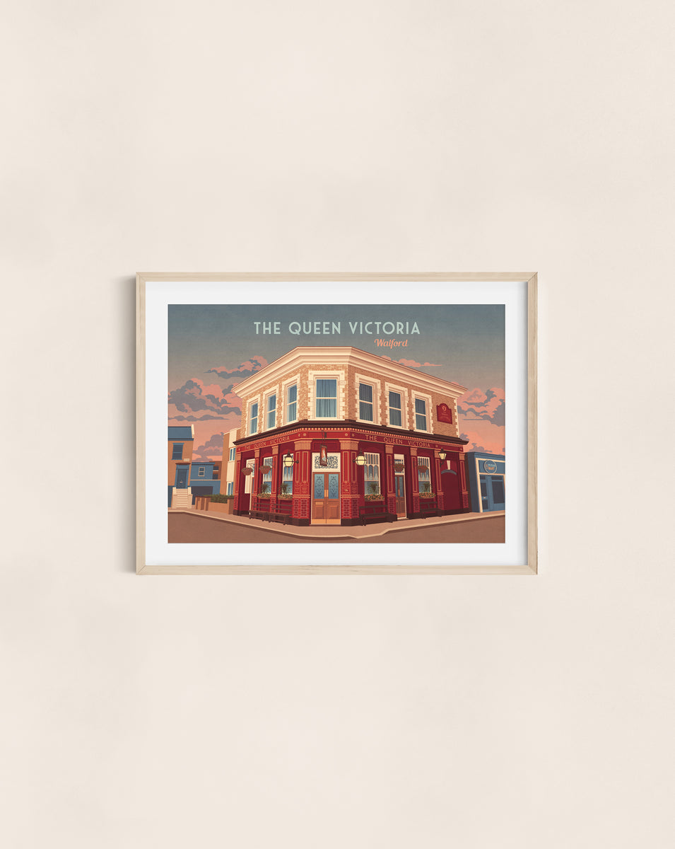 The Queen Vic Pub Walford London Poster – Bucket List Prints