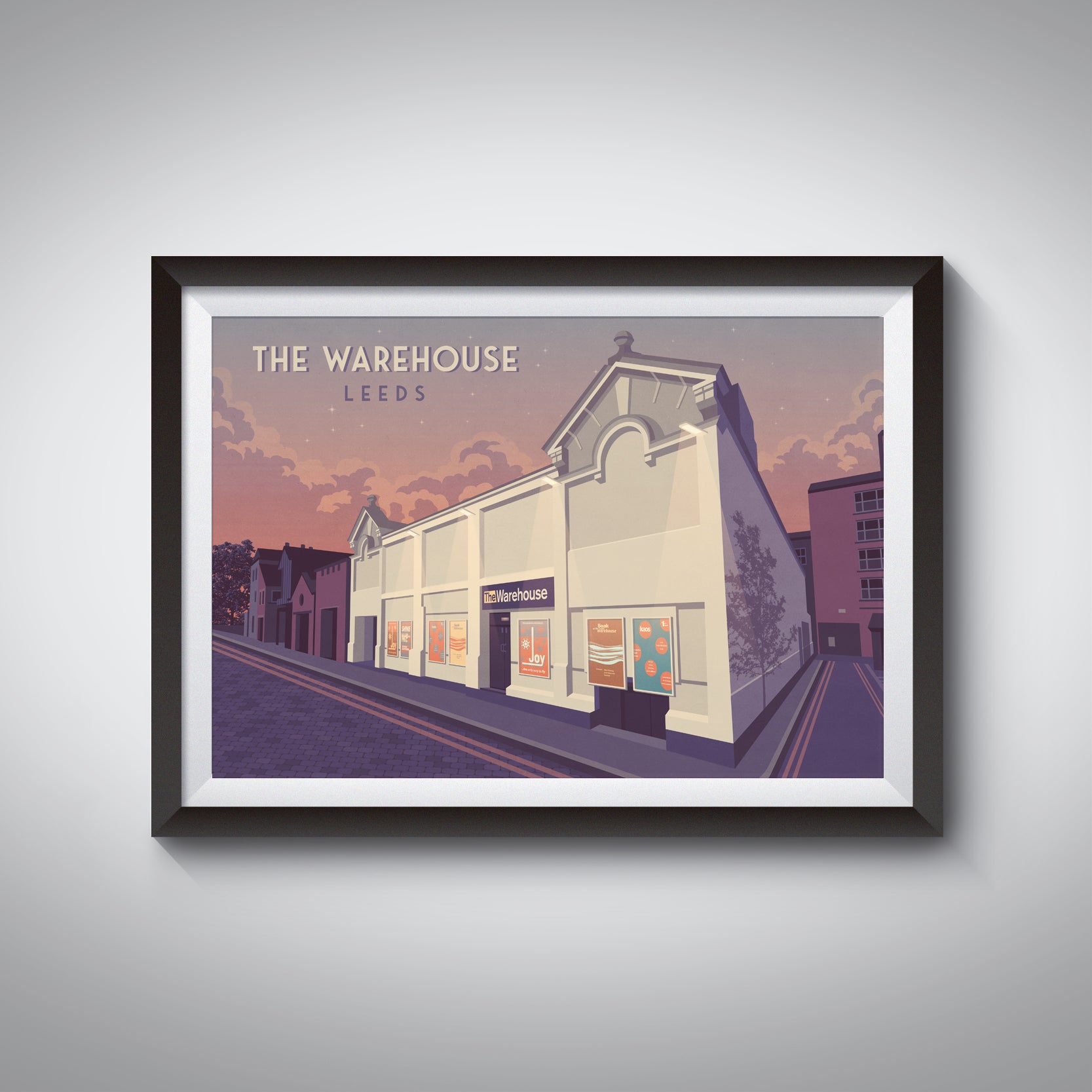 Warehouse Leeds Nightclub Poster – Bucket List Prints