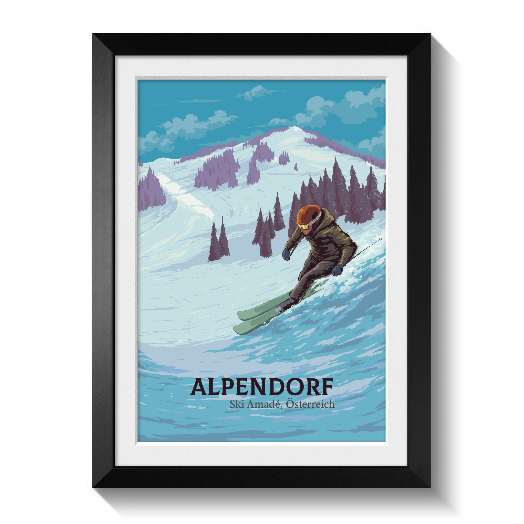 Alpendorf Ski Resort Travel Poster – Bucket List Prints