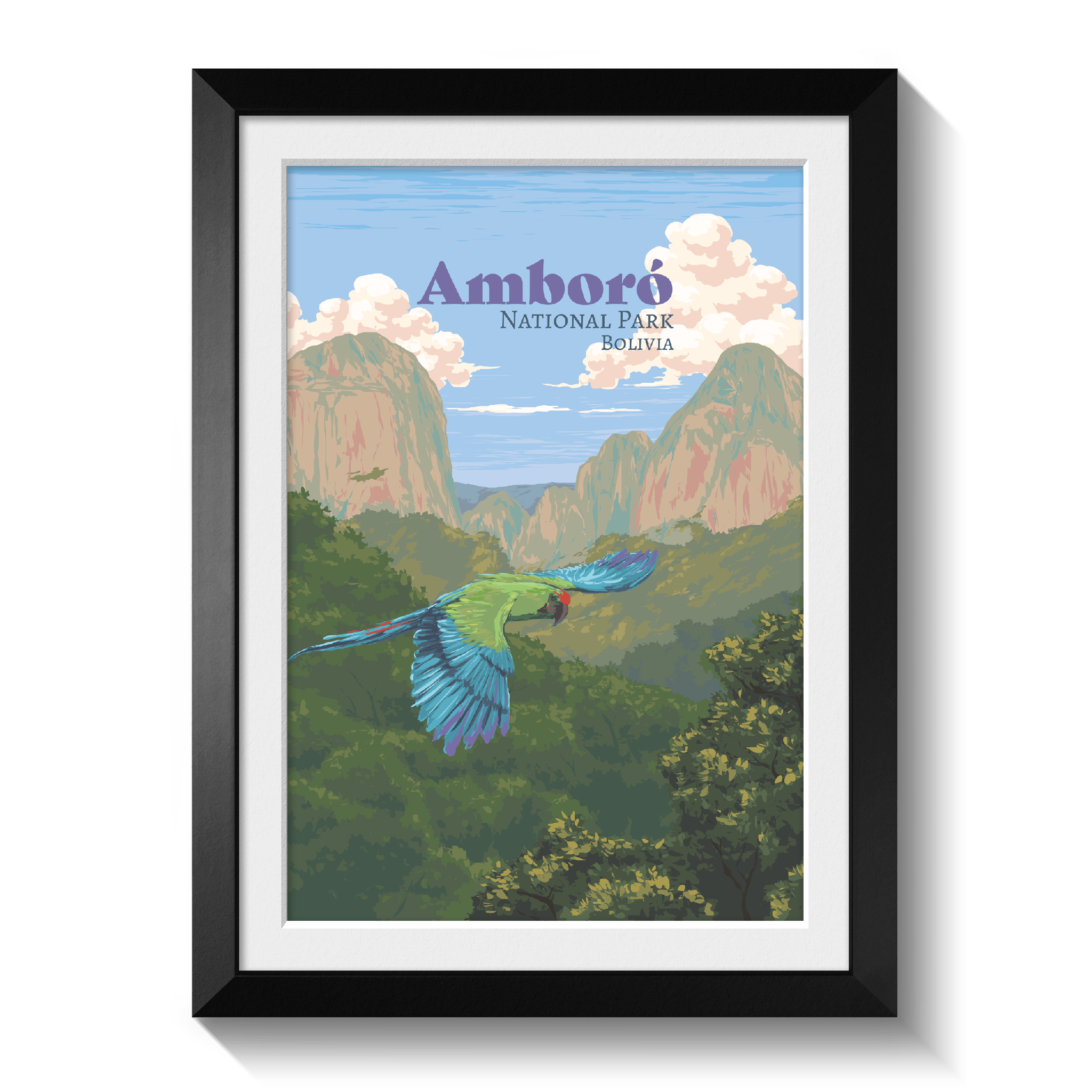 Amboro National Park Travel Poster – Bucket List Prints