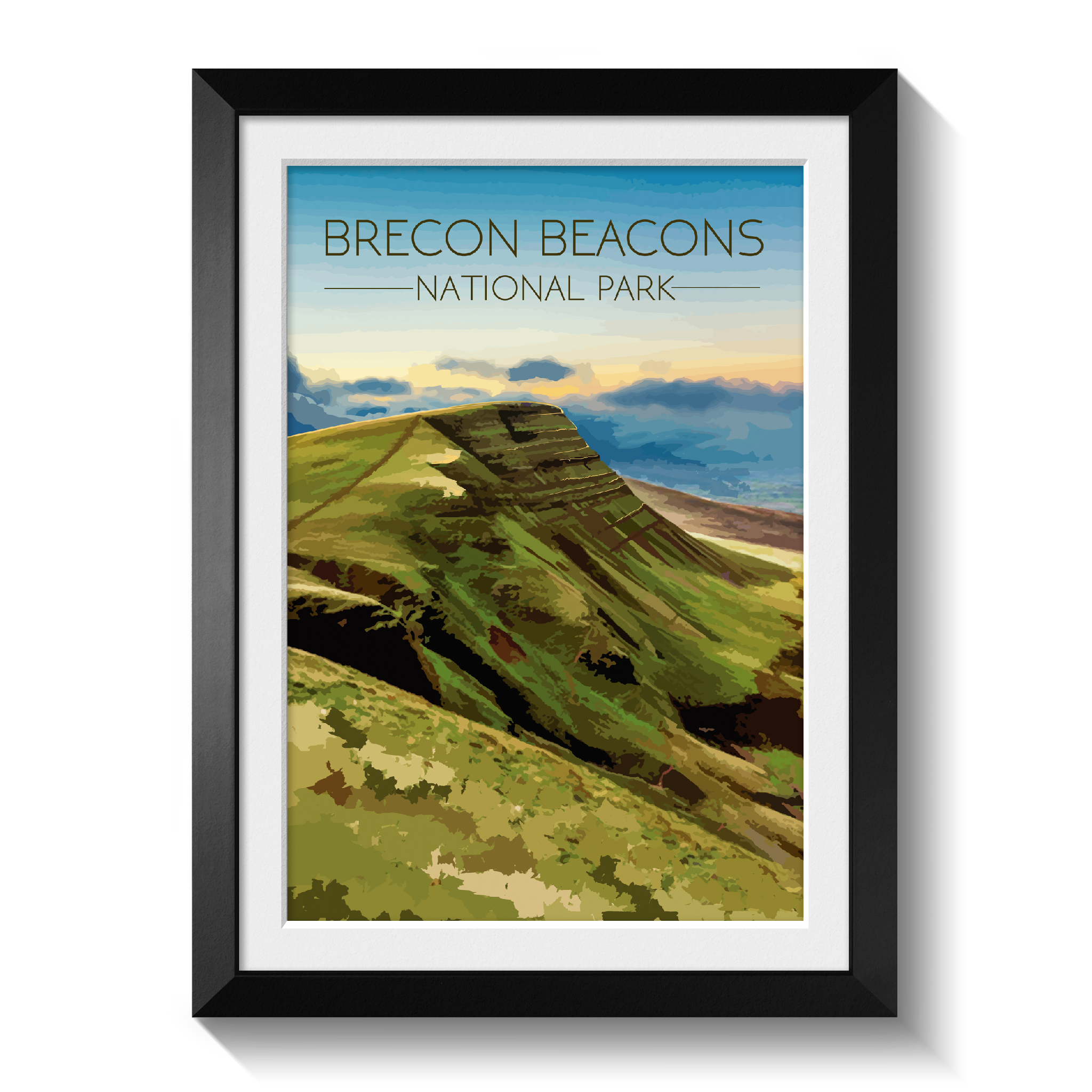 Brecon Beacons National Park Travel Poster – Bucket List Prints