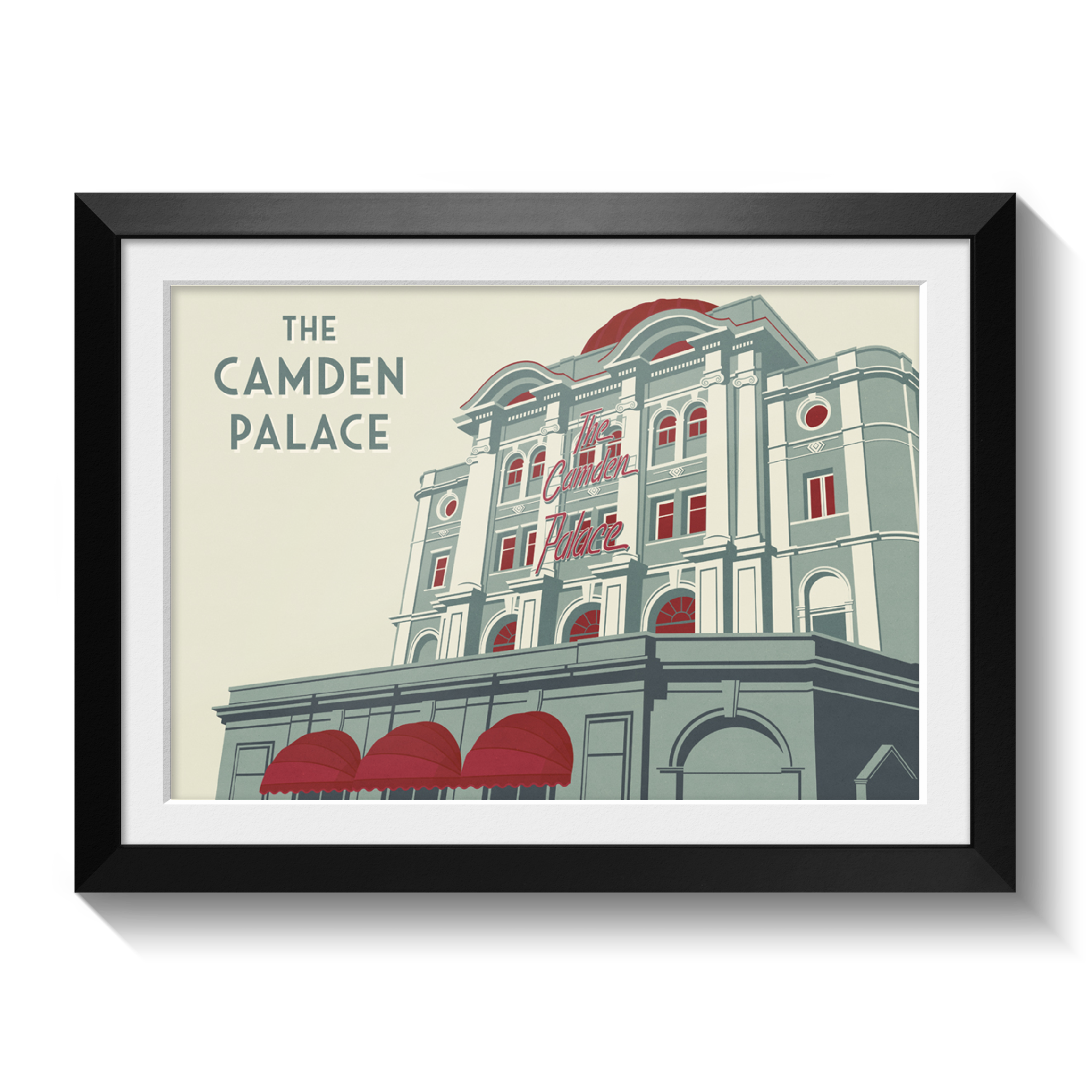 Camden Palace London Travel Poster – Bucket List Prints