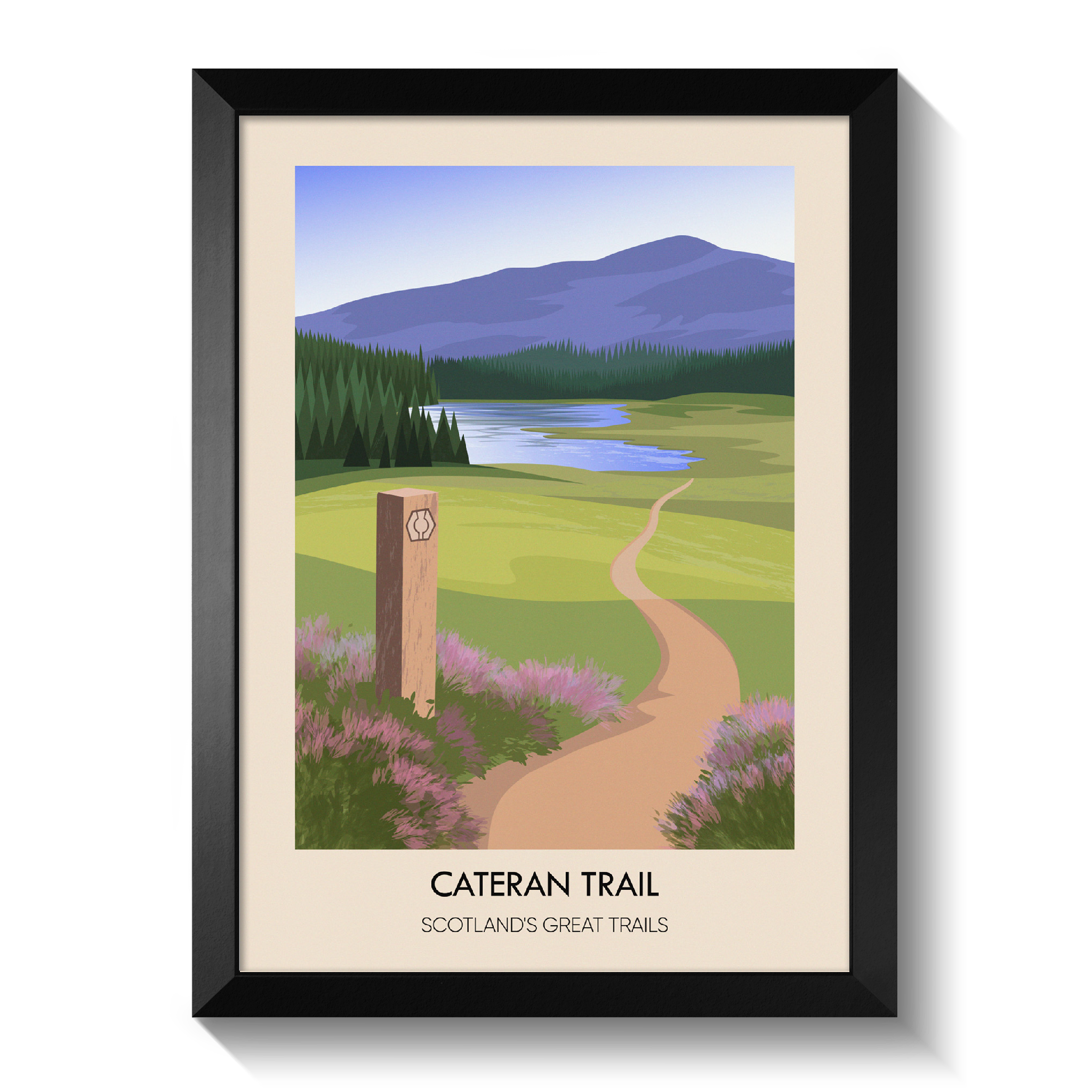Cateran Trail Scotland's Great Trails Poster – Bucket List Prints