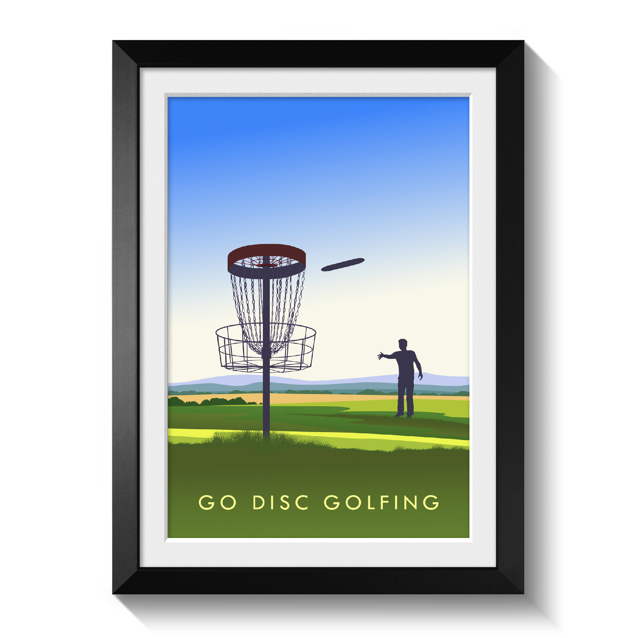 Go Disc Golfing Travel Poster – Bucket List Prints