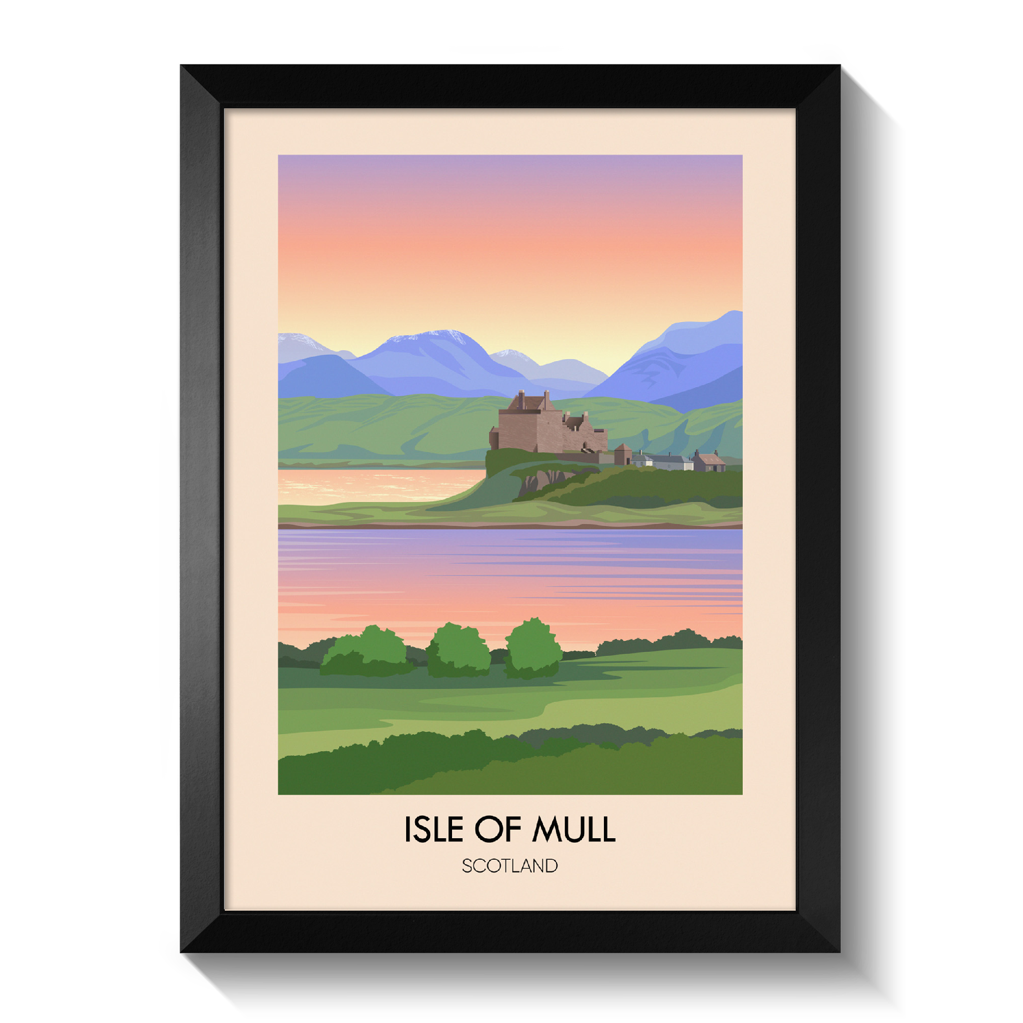 Isle of Mull Scotland Travel Poster – Bucket List Prints