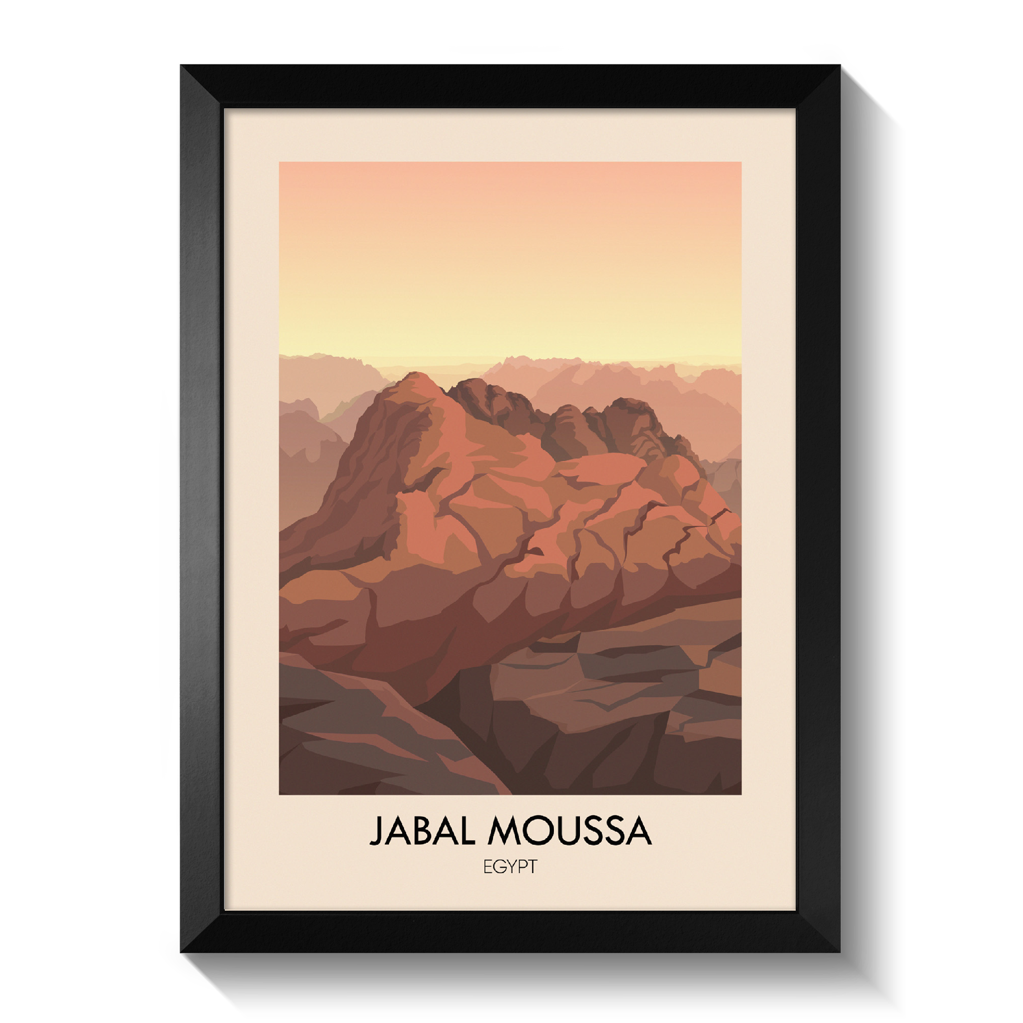 Jabal Moussa Egypt Travel Poster – Bucket List Prints