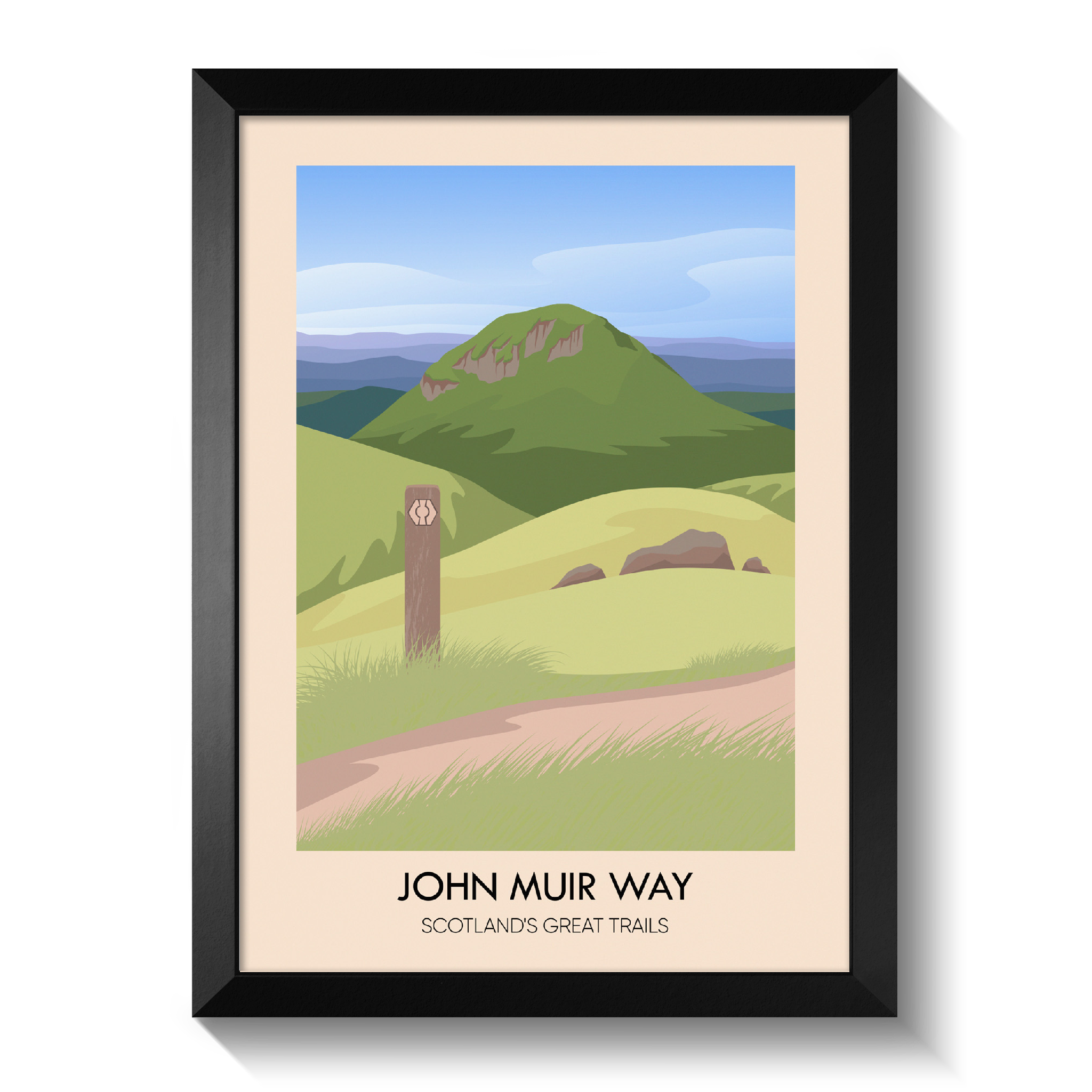 John Muir Way Scotland's Great Trails Poster – Bucket List Prints