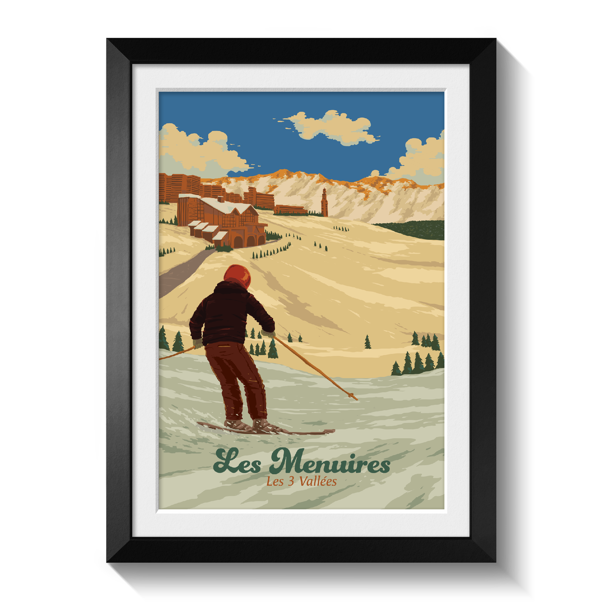 Les Menuires Ski Resort Travel Poster – Bucket List Prints