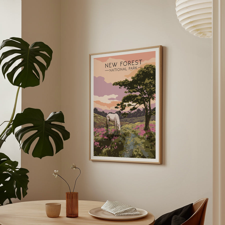 New Forest National Park Travel Poster – Bucket List Prints