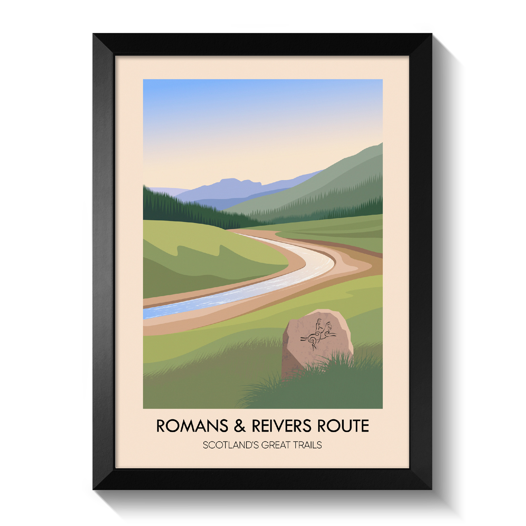 Romans and Reivers Route Scotland's Great Trails Poster – Bucket List ...