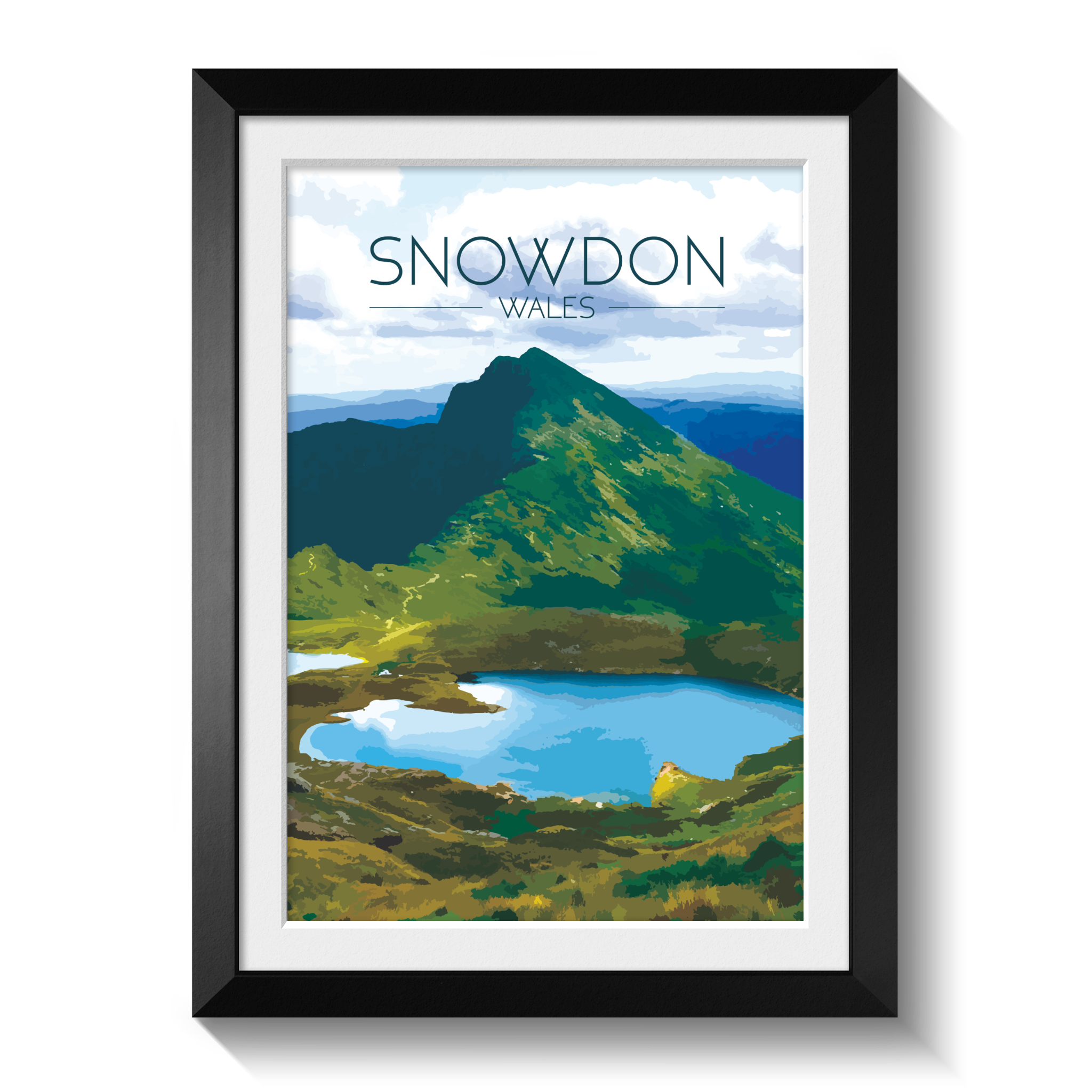 Mount Snowdon, Wales Travel Poster – Bucket List Prints