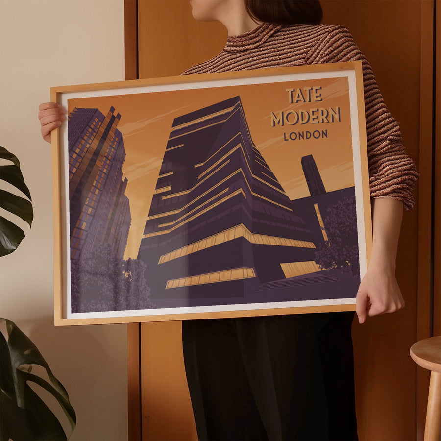 Tate Modern London Travel Poster – Bucket List Prints