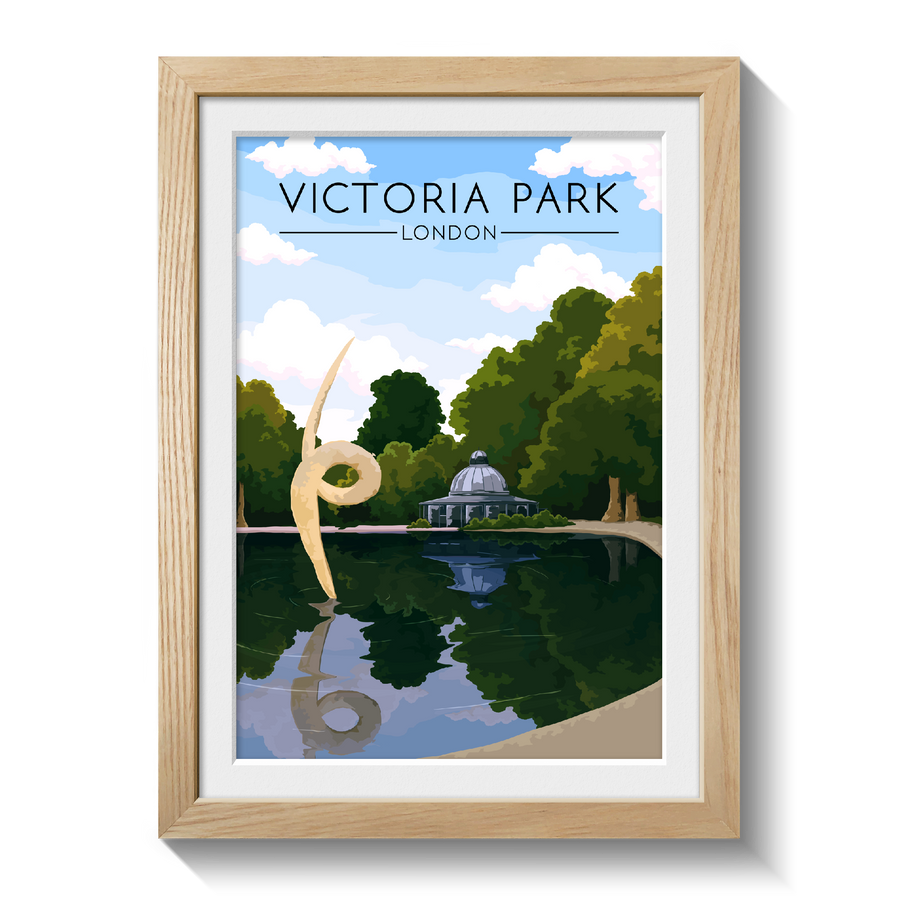 Victoria Park London Travel Poster – Bucket List Prints