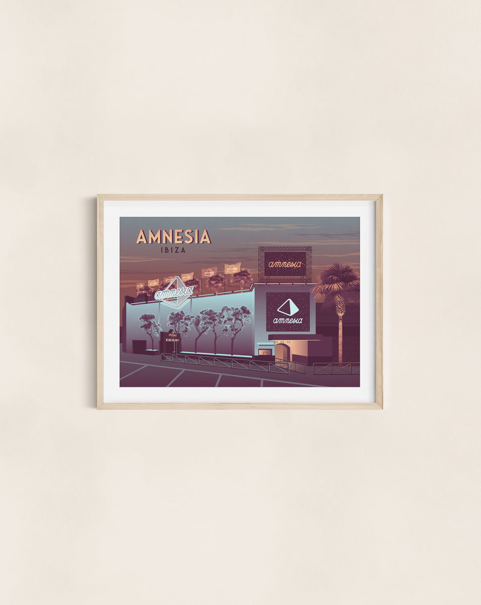 Amnesia Nightclub Ibiza Travel Poster – Bucket List Prints