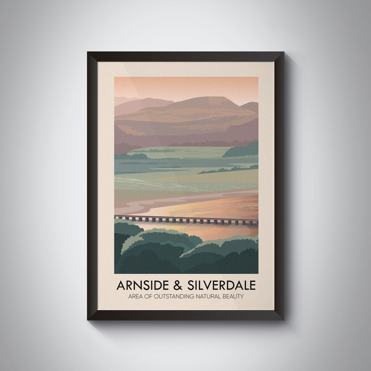 Arnside And Silverdale AONB Travel Poster – Bucket List Prints