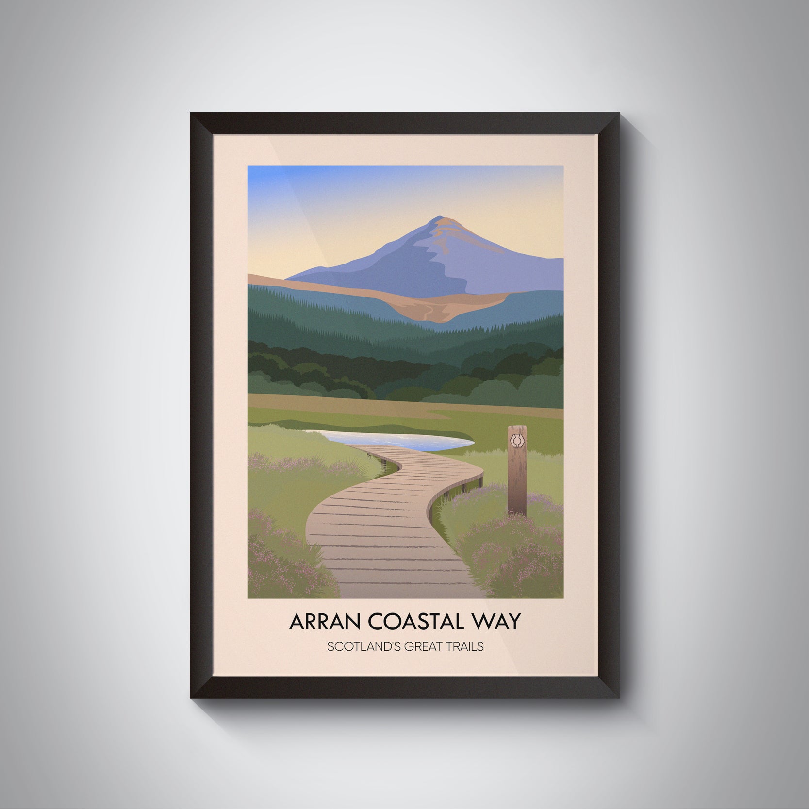 Arran Coastal Way Scotland's Great Trails Poster – Bucket List Prints