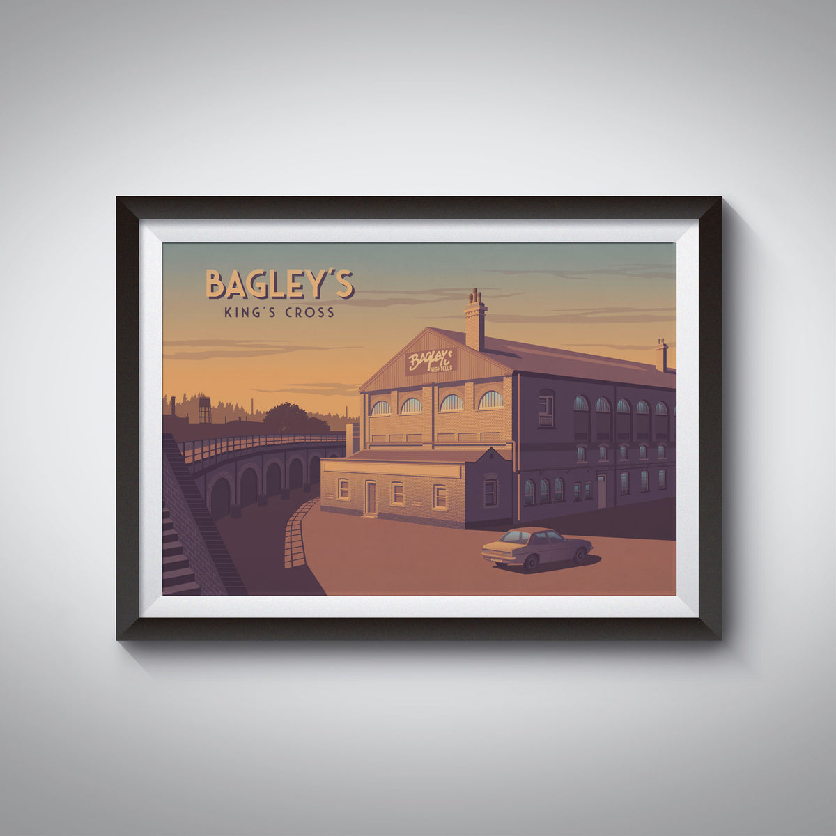 Bagleys Nightclub London Travel Poster – Bucket List Prints