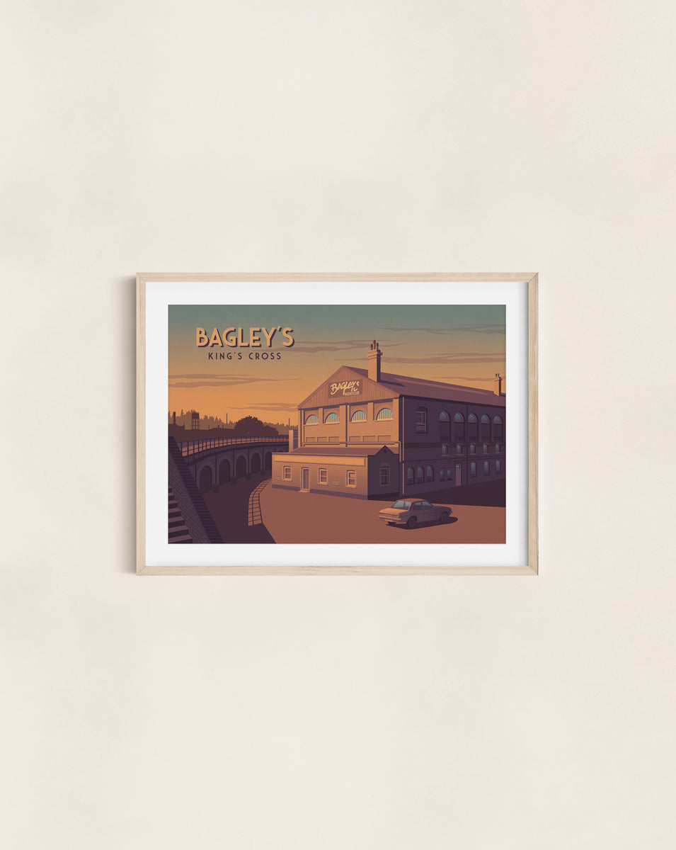 Bagleys Nightclub London Travel Poster – Bucket List Prints