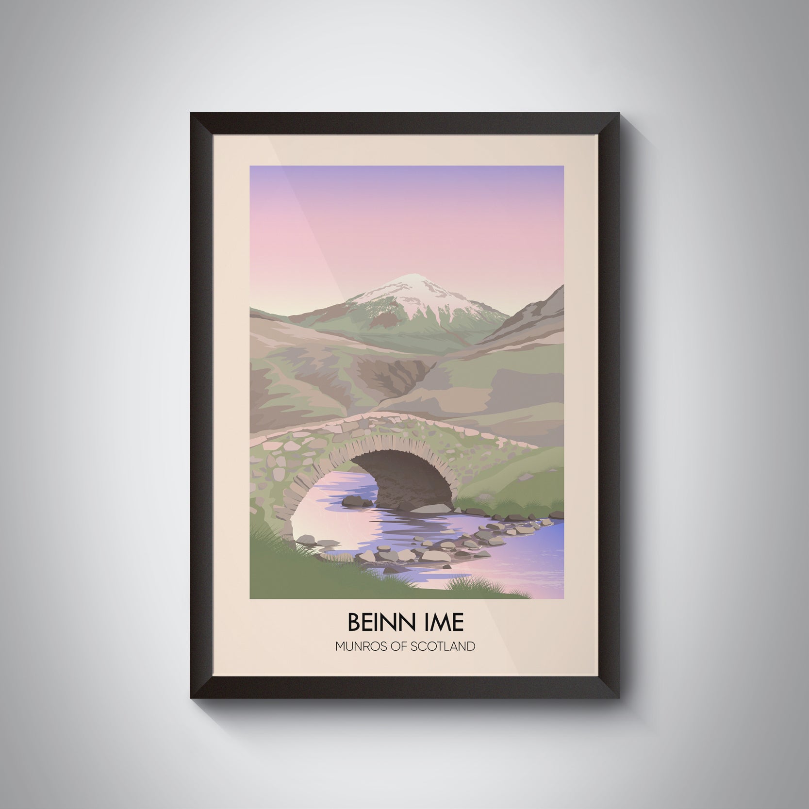 Beinn Ime Munros Of Scotland Travel Poster – Bucket List Prints