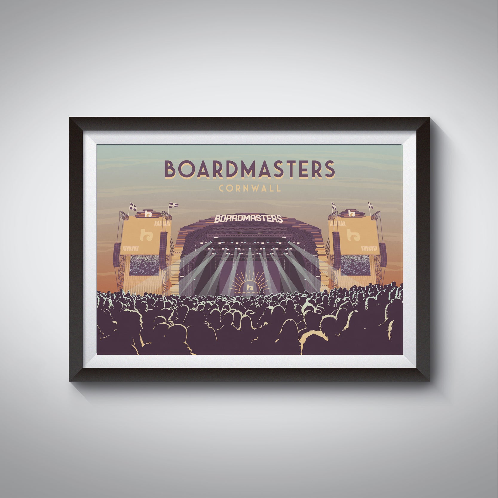 Boardmasters Festival Cornwall Travel Poster – Bucket List Prints