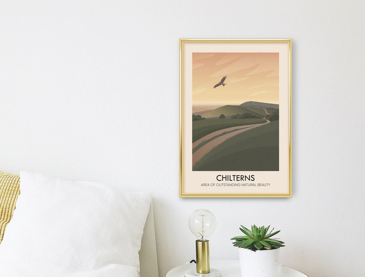 Chilterns AONB Travel Poster – Bucket List Prints