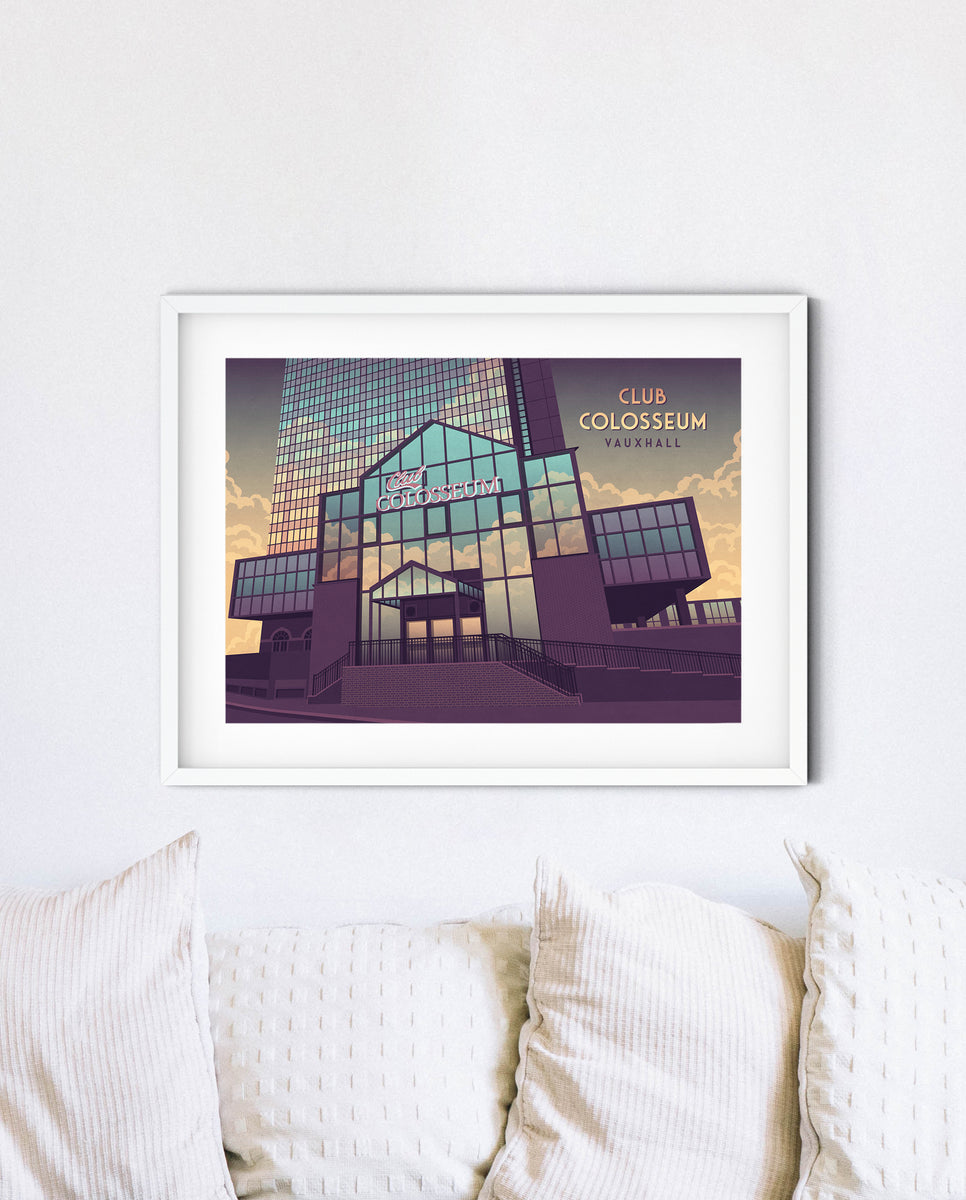 Club Colosseum Vauxhall Travel Poster – Bucket List Prints