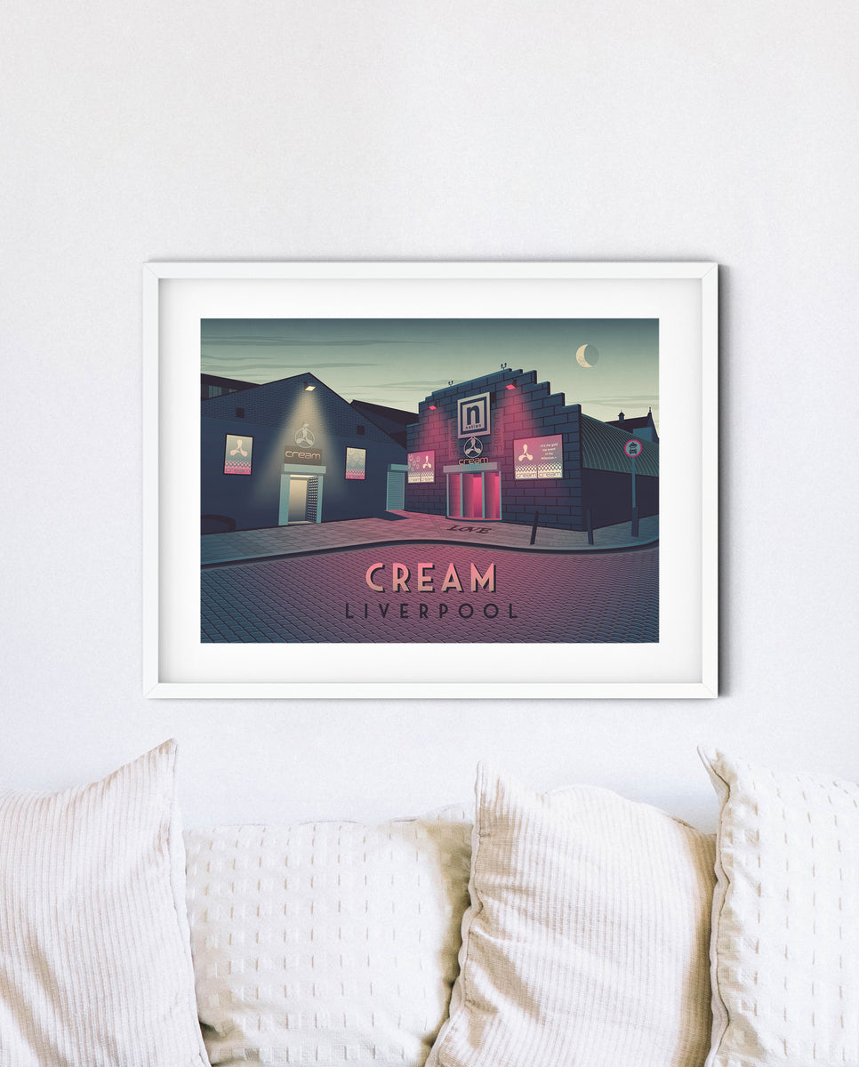Cream Liverpool Nightclub Poster – Bucket List Prints