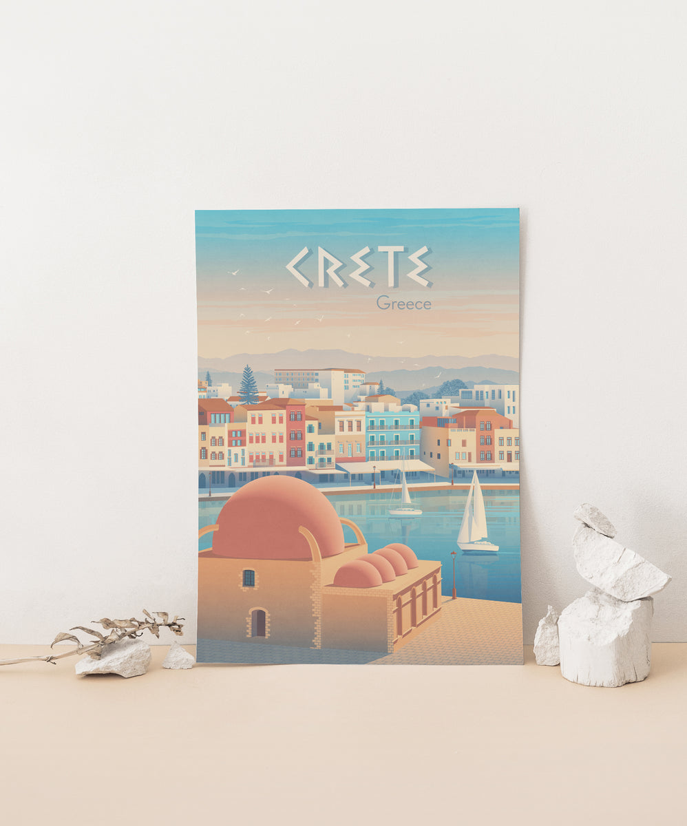 Crete Greece Travel Poster – Bucket List Prints