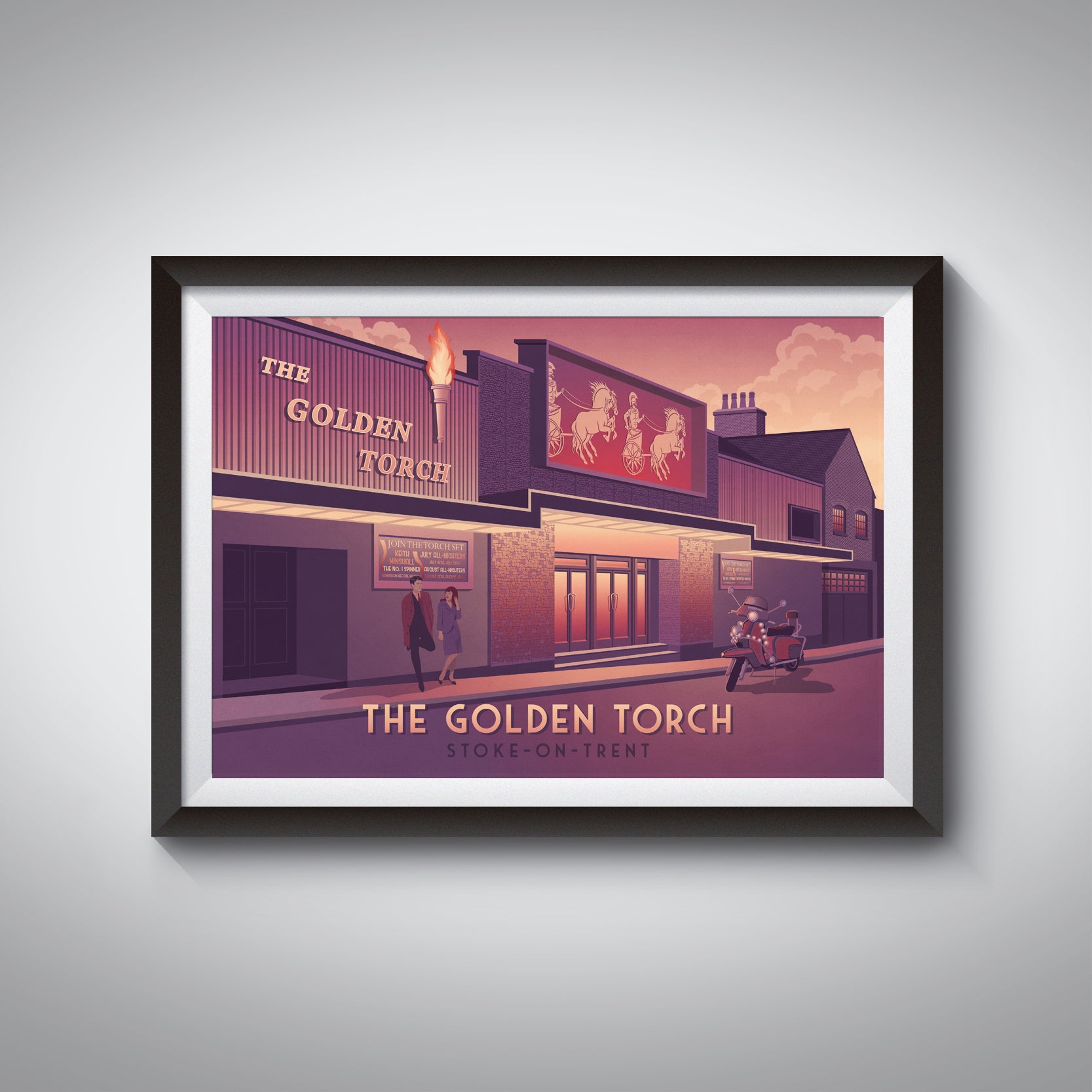 Golden Torch Nightclub Poster – Bucket List Prints