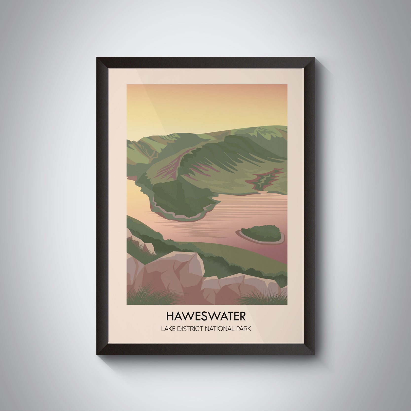 Haweswater Lake District Travel Poster – Bucket List Prints