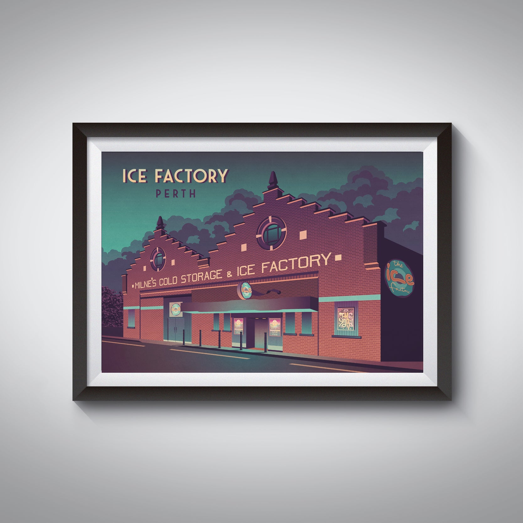 Ice Factory Perth Nightclub Travel Poster – Bucket List Prints