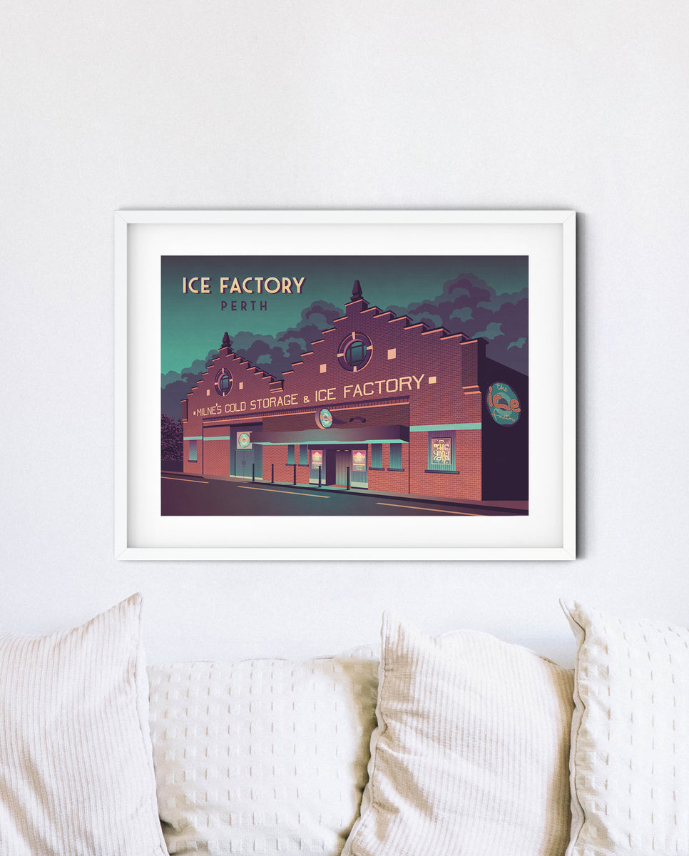 Ice Factory Perth Nightclub Travel Poster – Bucket List Prints