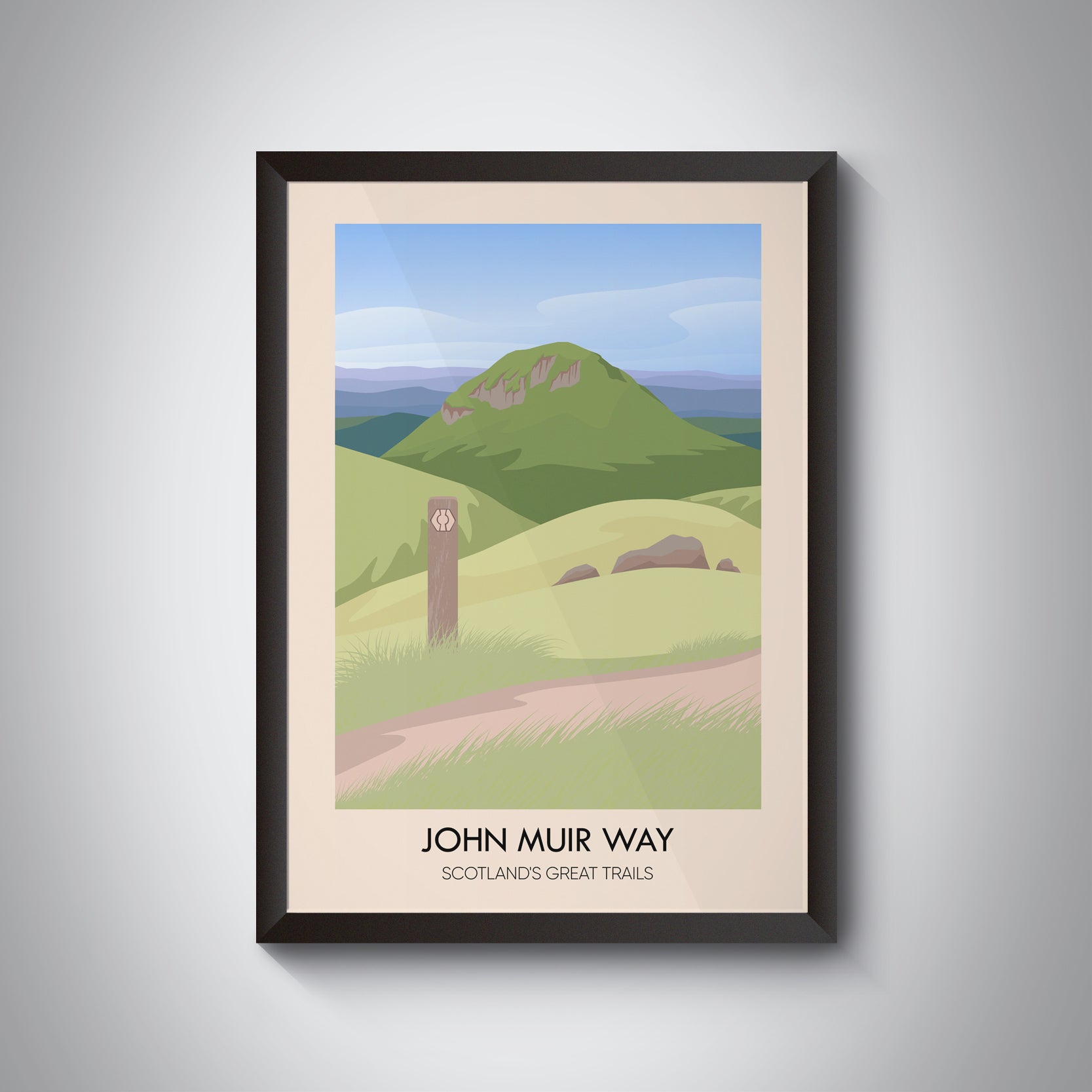 John Muir Way Scotland's Great Trails Poster – Bucket List Prints