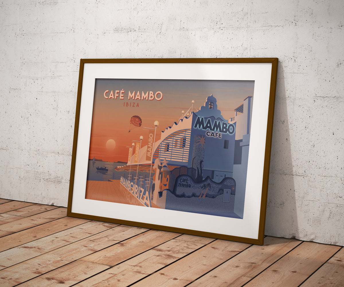 Cafe Mambo Ibiza Travel Poster – Bucket List Prints