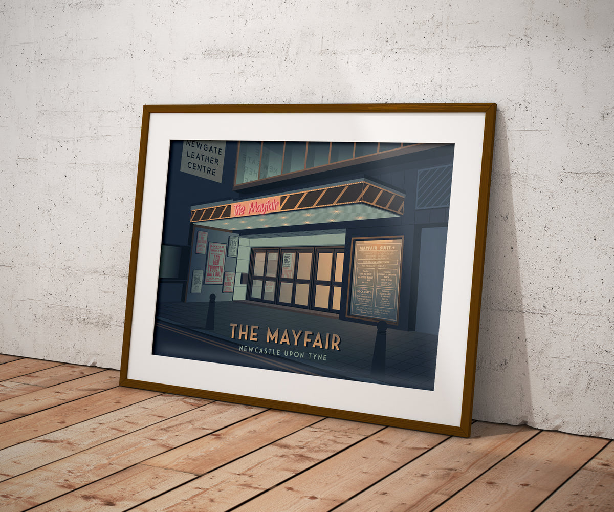 The Mayfair Ballroom Newcastle Poster – Bucket List Prints