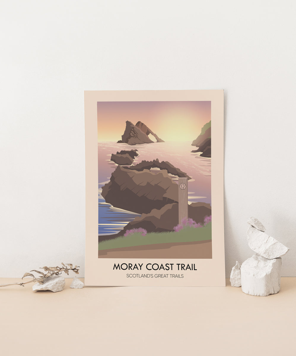 Moray Coast Trail Scotland's Great Trails Poster – Bucket List Prints