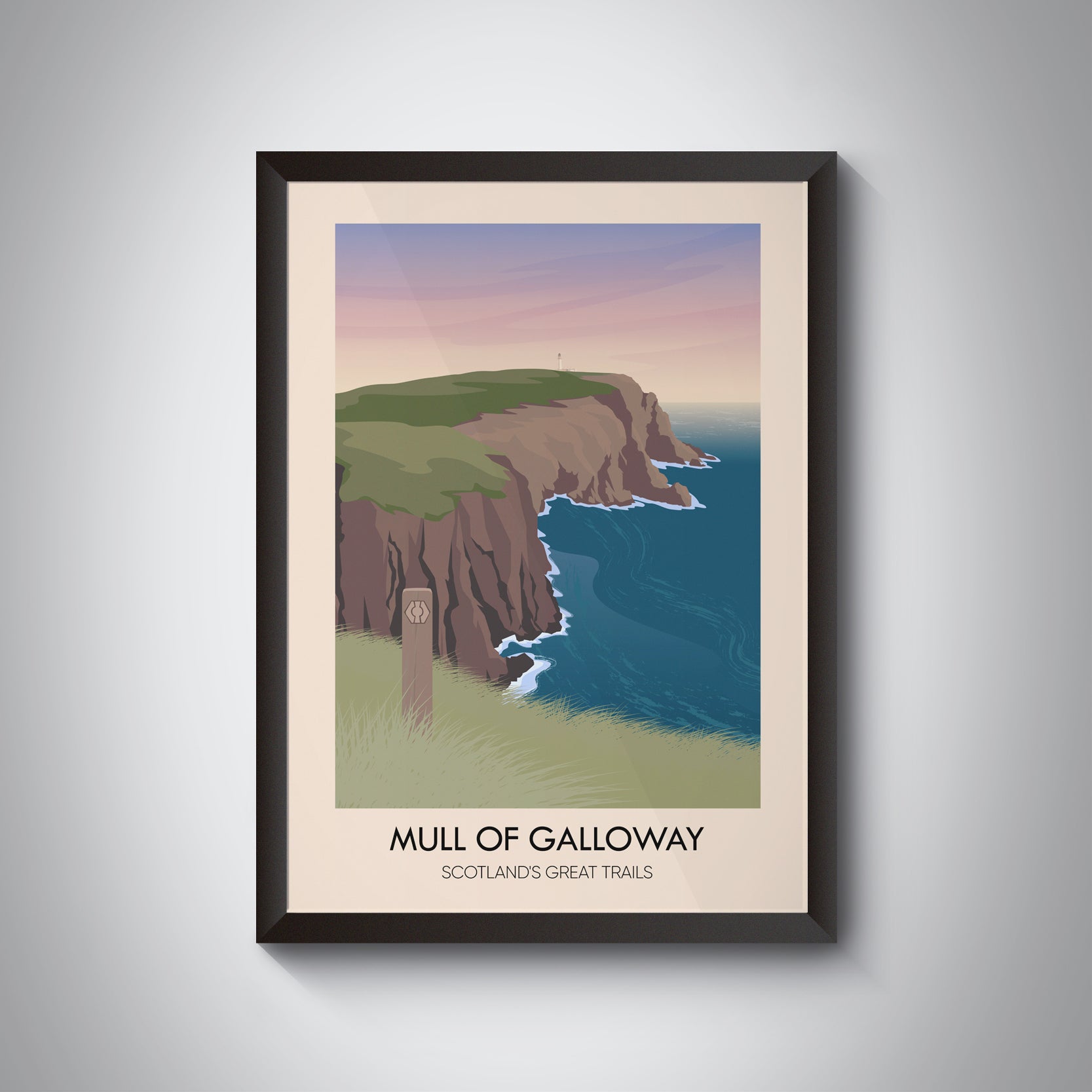 Mull of Galloway Scotland's Great Trails Poster – Bucket List Prints