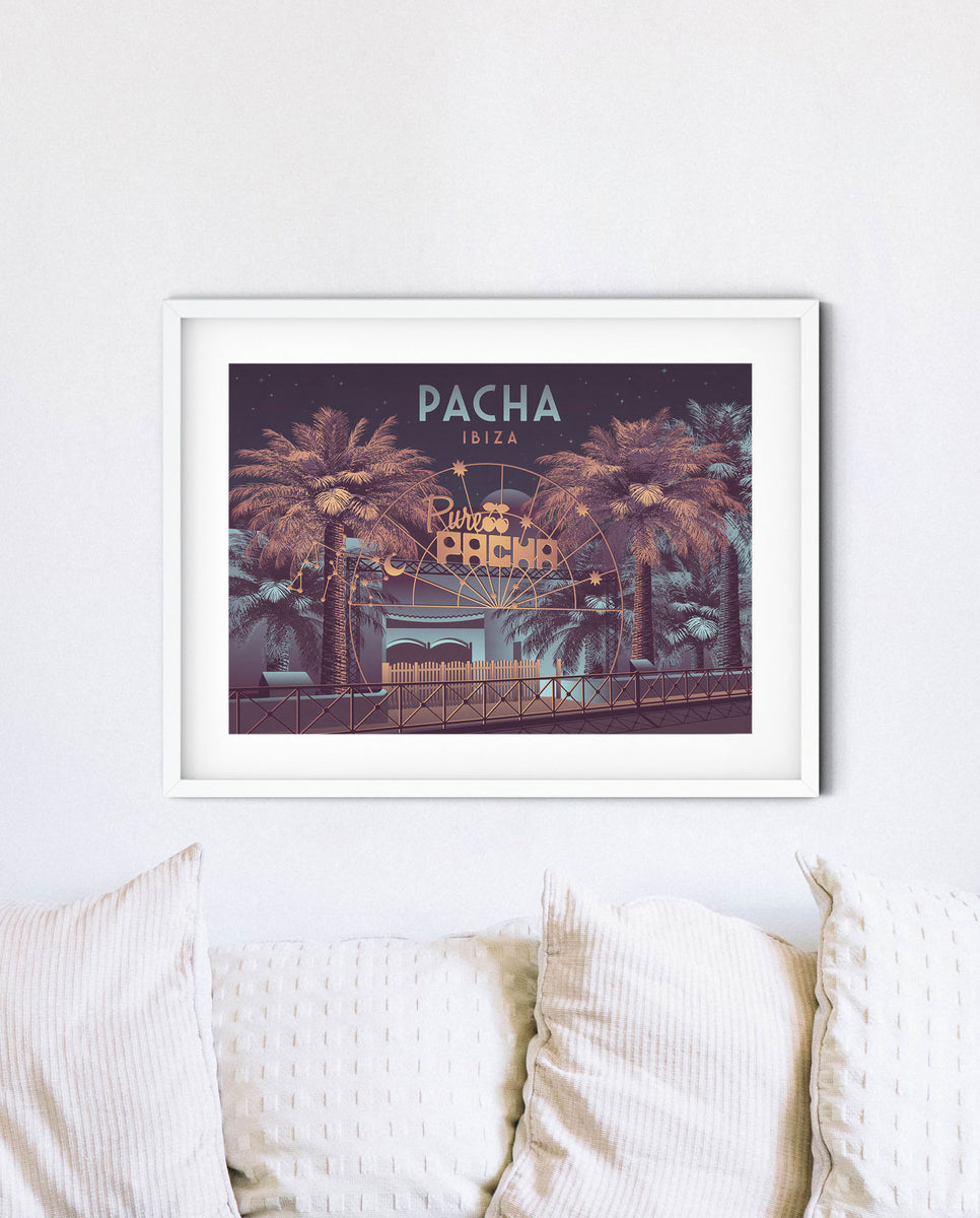 Pacha Nightclub Ibiza Travel Poster – Bucket List Prints